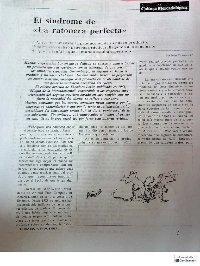El Síndrome de La Ratonera Perfecta | PDF