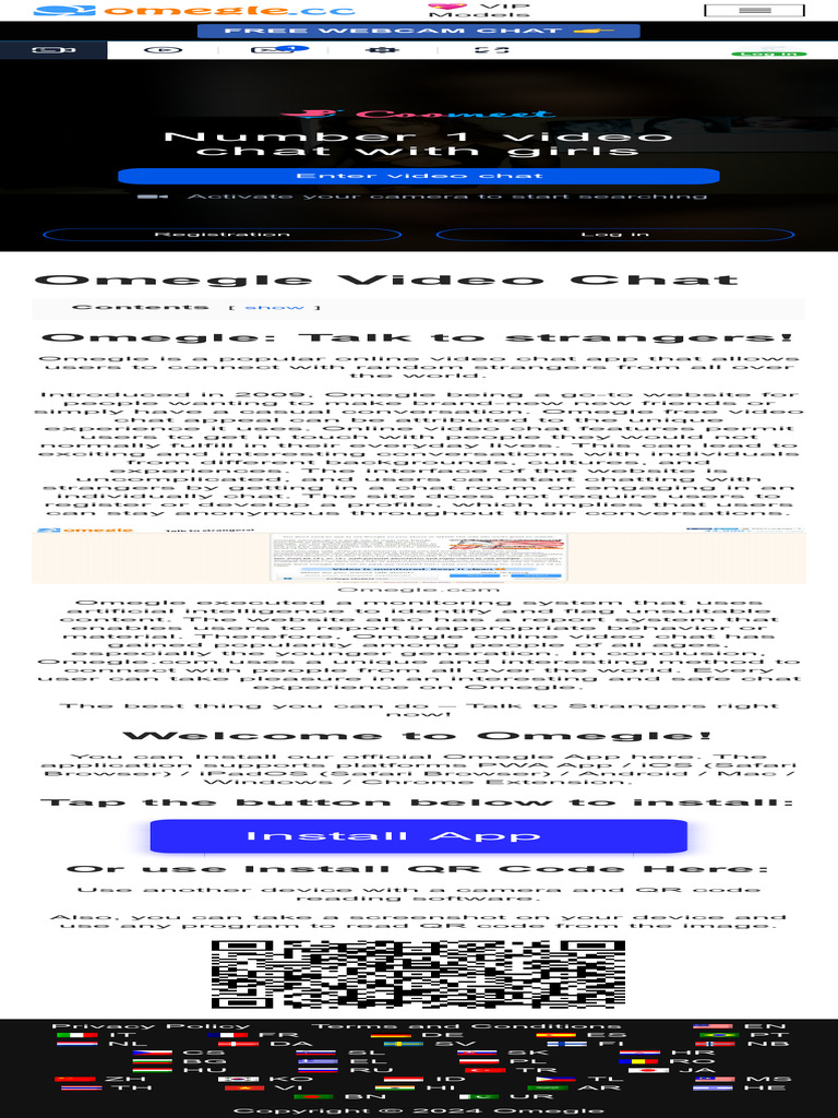 Omegle Video Chat Talk To Strangers! | PDF | Safari (Web Browser ...