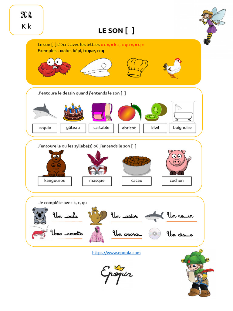 Apprentissage du son [k] en CP | PDF | Art