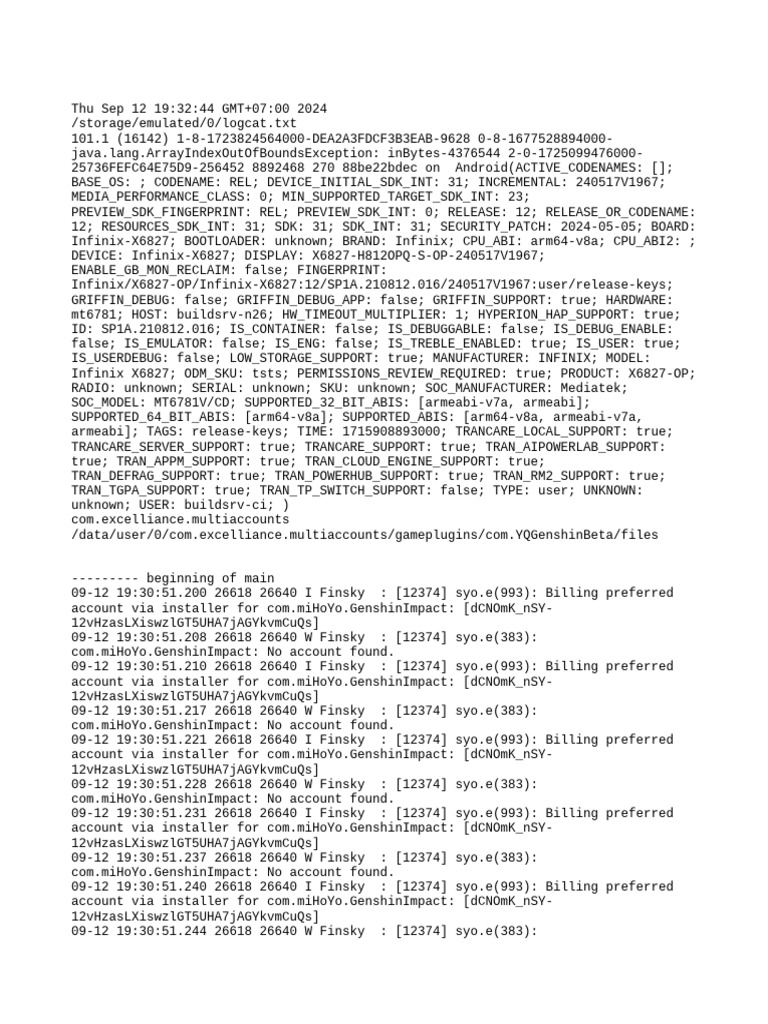 Logcat | PDF | Digital Technology | Operating System Families