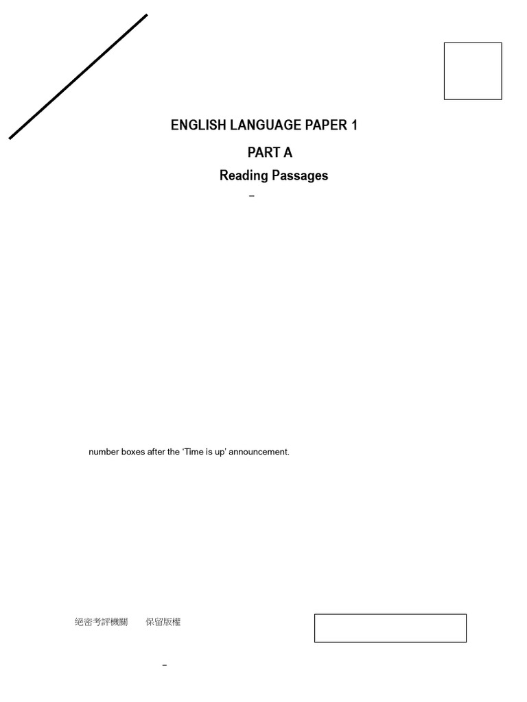 2014 DSE English Language Exam Paper 1 | PDF | Syria | Ceasefire