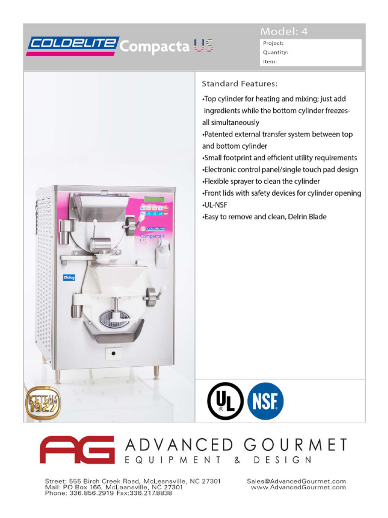 774comp4v Spec Sheet | PDF