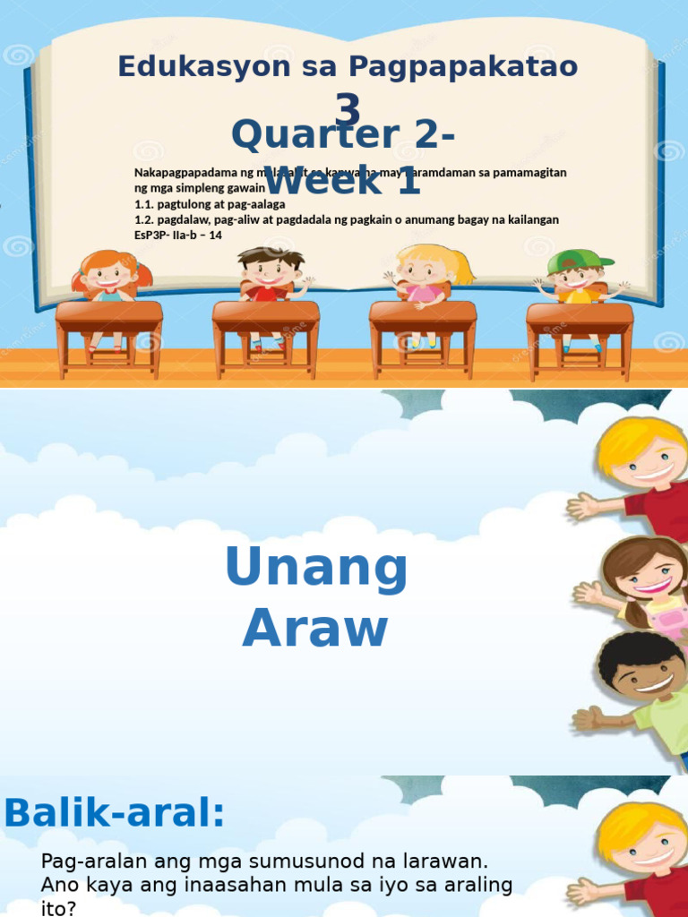 Q2 - Esp - PPT - Week 1 | PDF