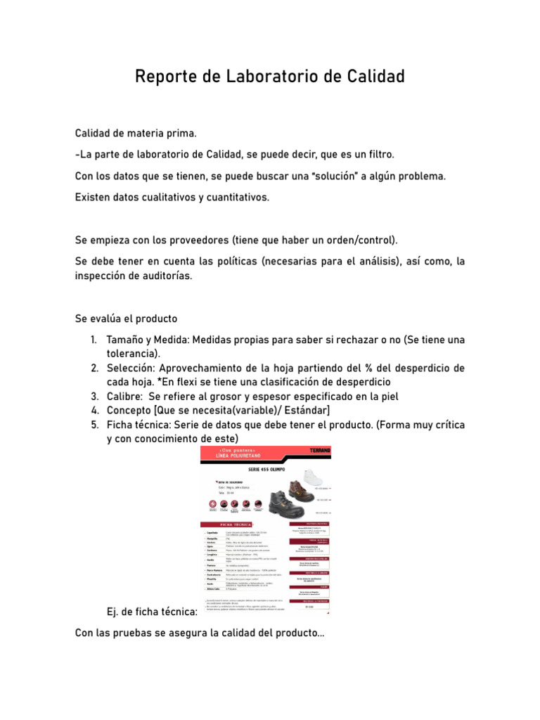 Reporte de Calidad en Olimpo Laboratorio | PDF | Laboratorios