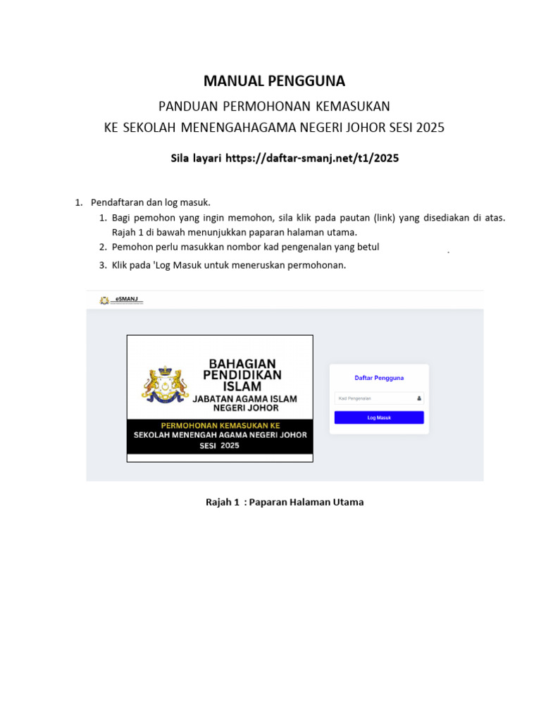 Manual Pengguna | PDF