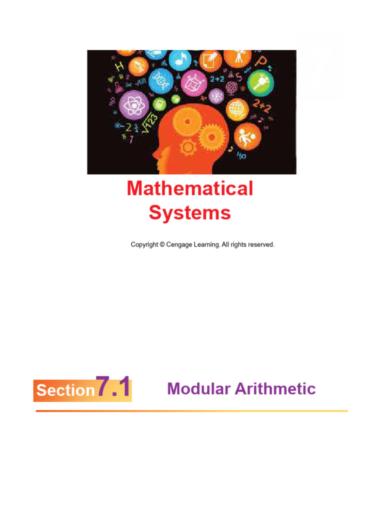 Section 7.1 Modular Arithmetic | PDF | Arithmetic | Mathematics