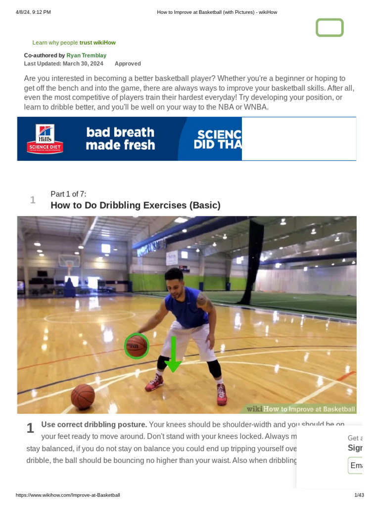 How To Improve at Basketball (With Pictures) - Wikihow | PDF ...