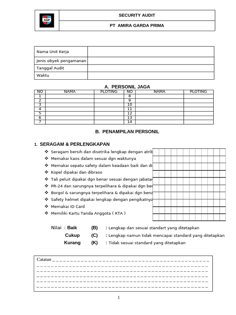 Audit Keamanan PT Amira Garda Prima | PDF | Komputer
