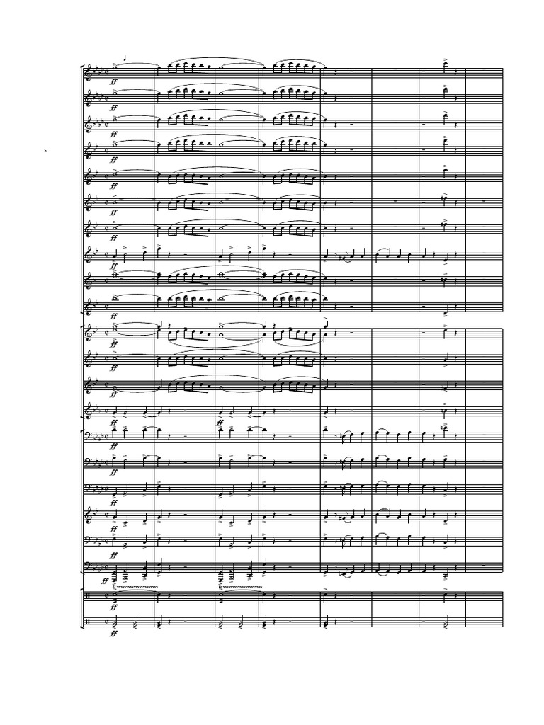 Glorious Victory Marching Band Score | PDF | Musical Compositions ...
