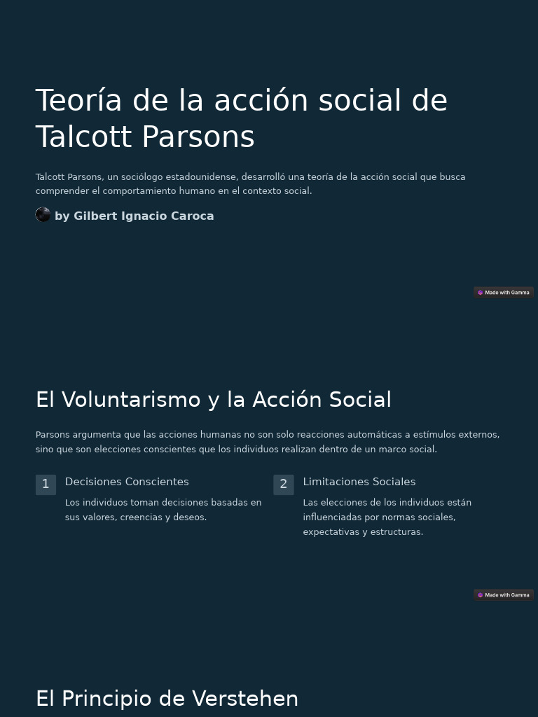 Teoria de La Accion Social de Talcott Parsons | PDF | Motivación | Motivacional