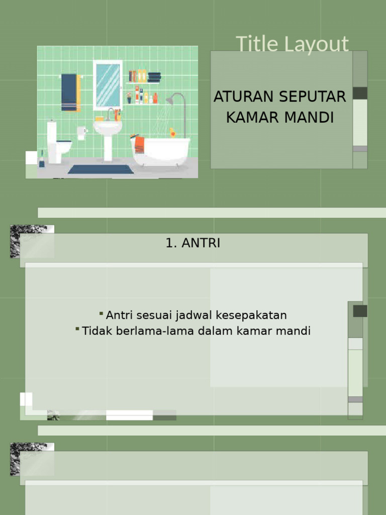 Aturan Kamar Mandi | PDF