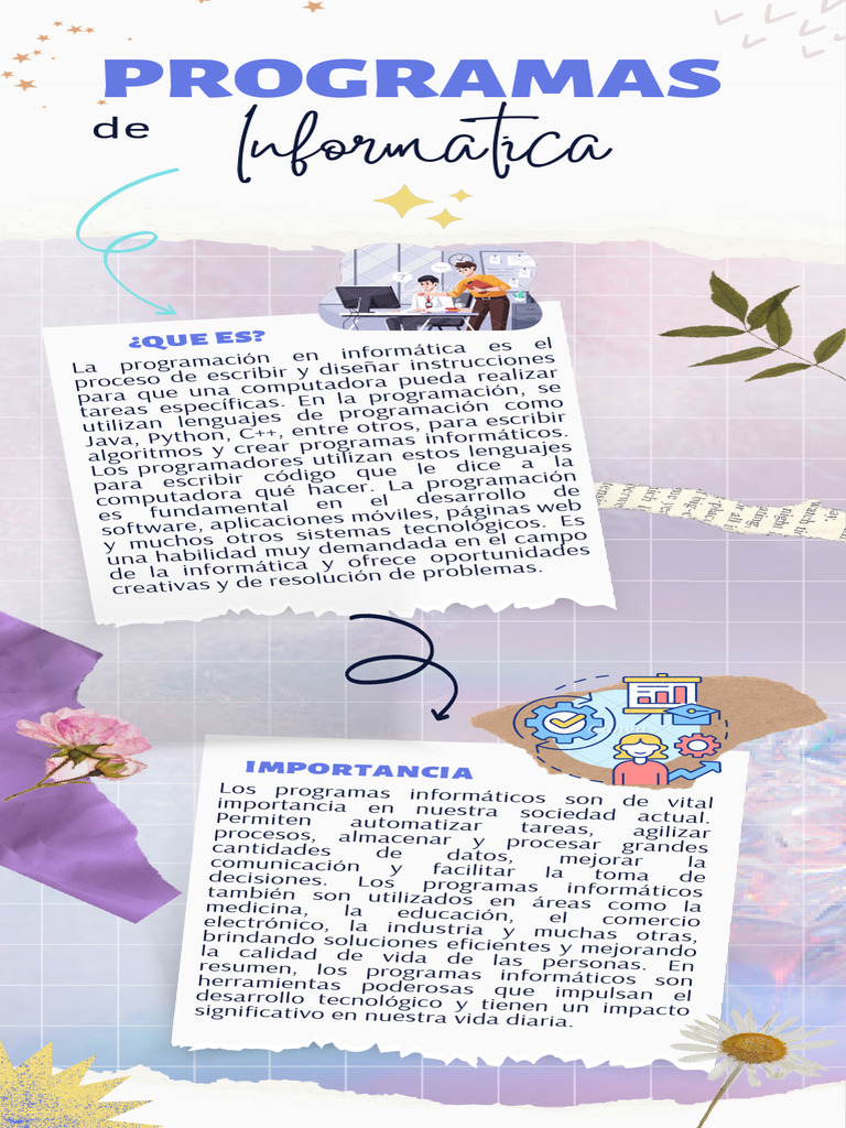 Tipos de Programas Informáticos Esenciales | PDF | Microsoft Office ...