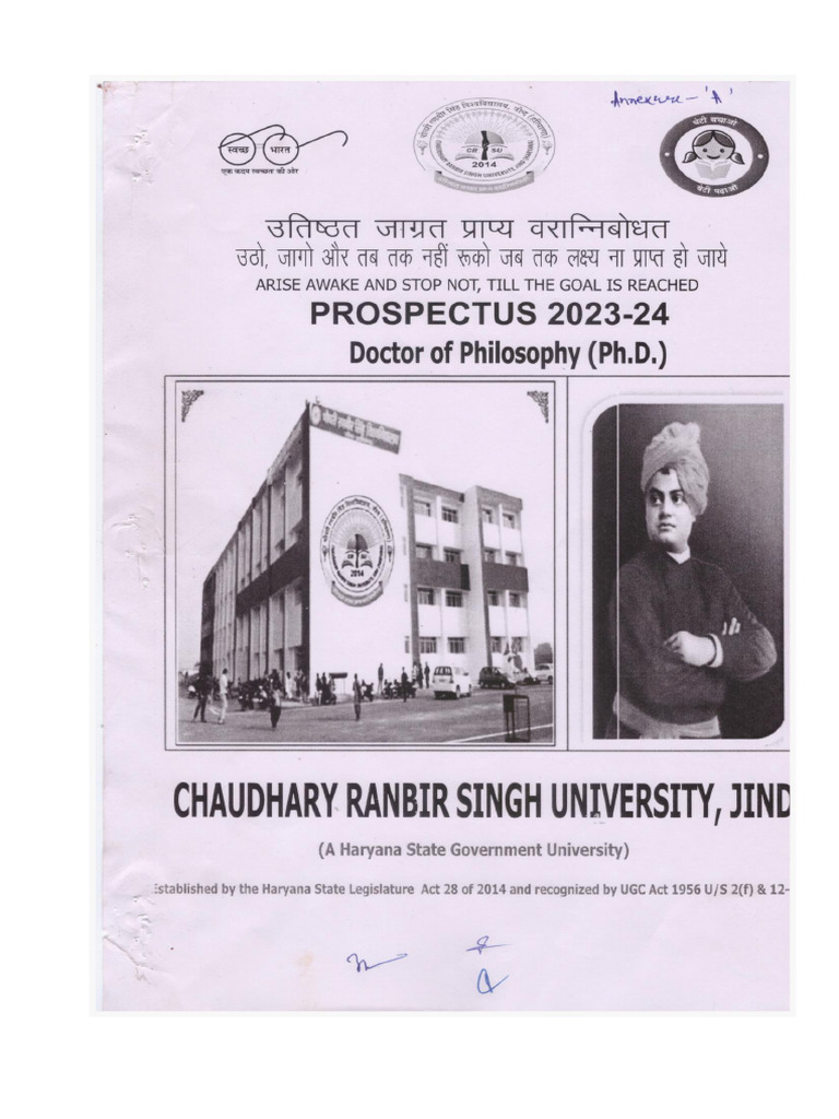 PHD Prospectus 2023 24 | PDF | Recruitment | University
