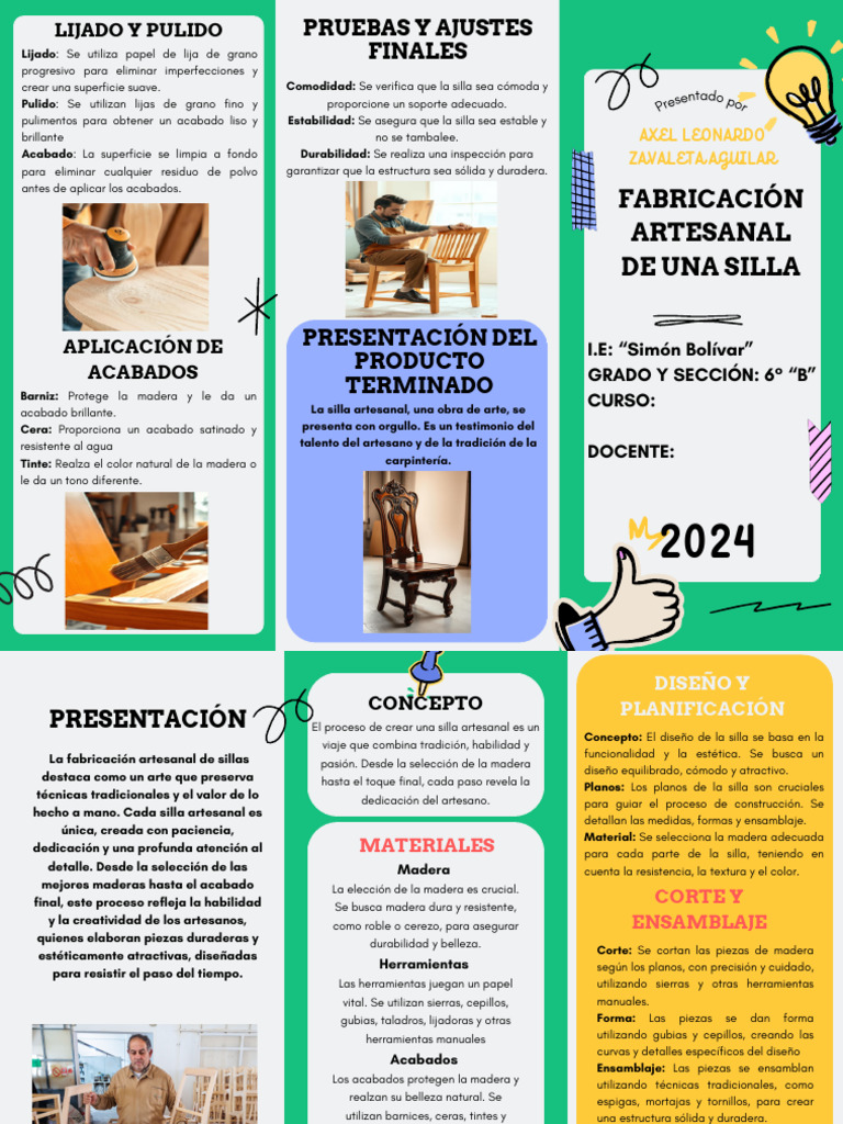 TRÍPTICO | PDF | Herramientas | Madera