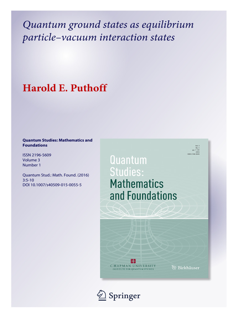 Quantum Ground States and Vacuum Interaction | PDF | Quantum Mechanics ...