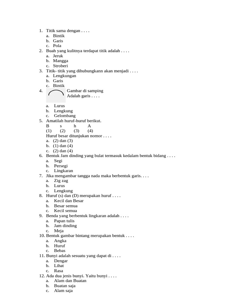 Soal PTS Seni Budaya Ganjil Kelas 1 | PDF | Griya & Taman | Seni