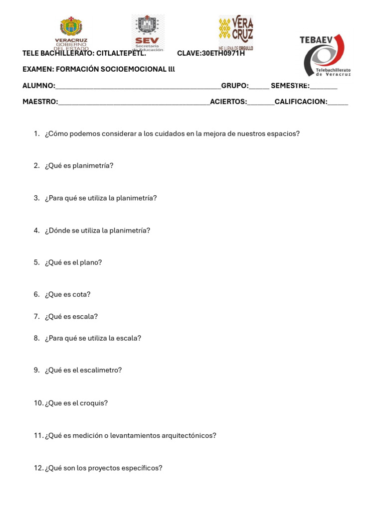 Examen 3A | PDF