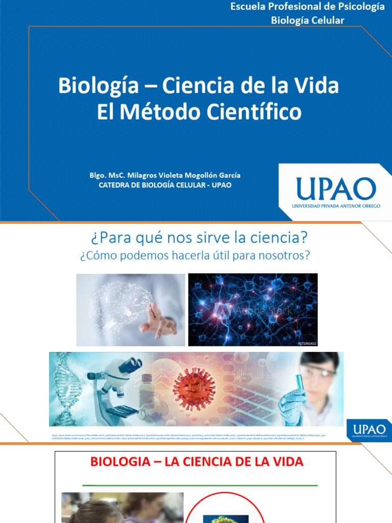 Semana+01 BiologÍa+Celular | PDF | Homeostasis | Nervio