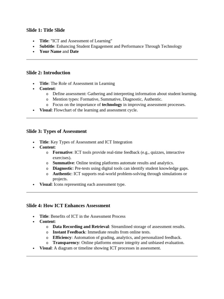 Ict Report | PDF | Educational Assessment | Educational Technology