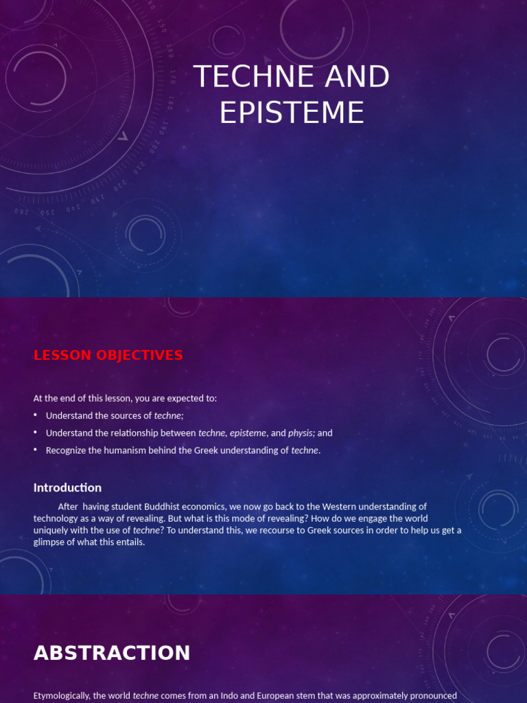 Techne and Episteme 100324 | PDF | Knowledge | Experience