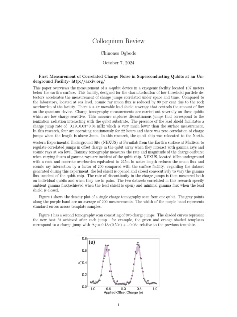 Chinonso-Ogbodo-Colloquim Assignment Paper Review | PDF | Cosmic Ray | Gamma Ray