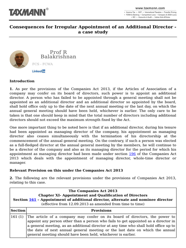 Consequences of Additional Director Violations | PDF | Regulatory ...