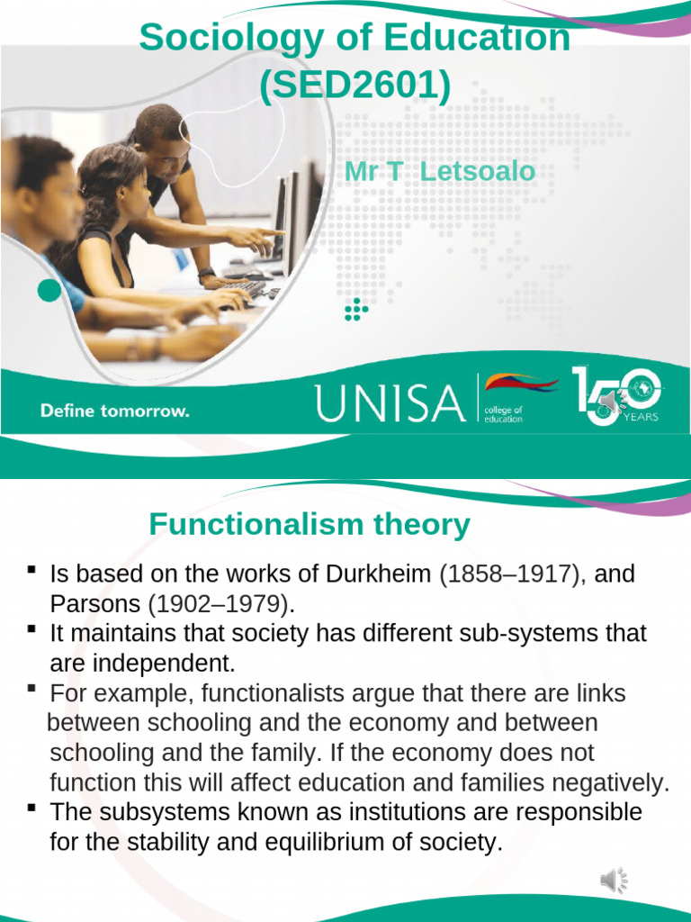 Overview of Functionalism Theory | PDF | Sociological Theories ...