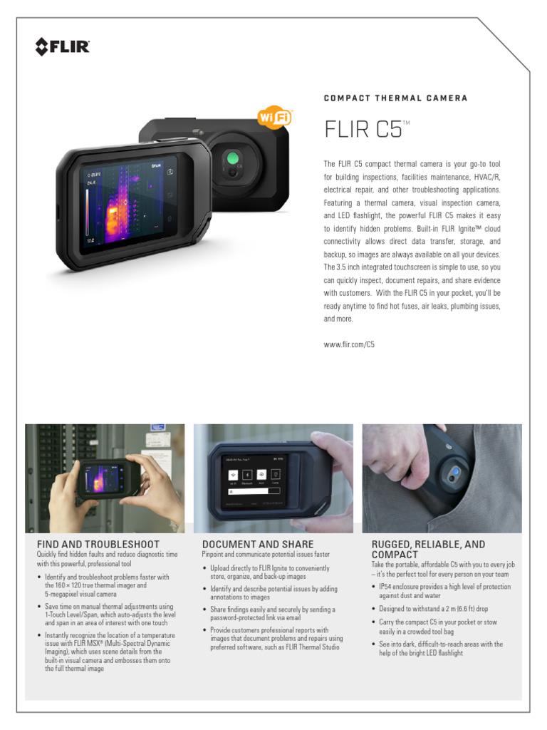 Brosur Flir c5 | PDF | Thermography | Camera