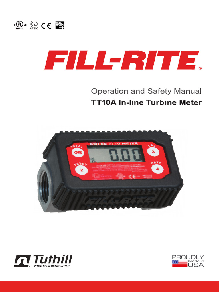 TT10AN Manual | PDF | Gallon | Calibration