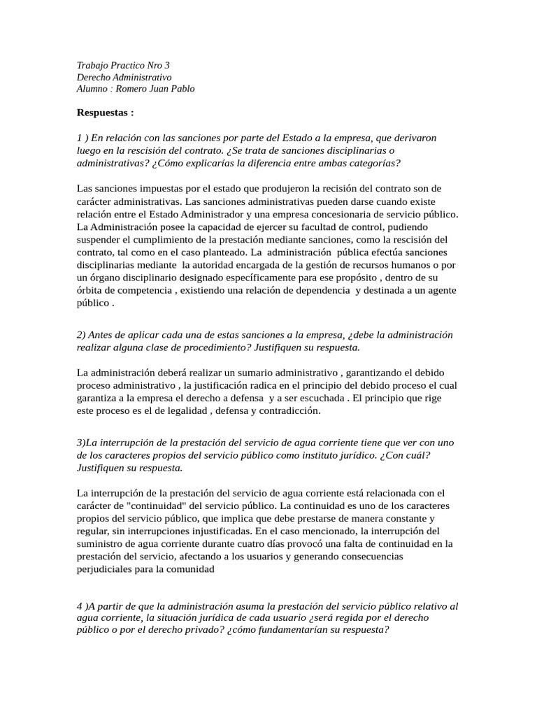 Trabajo Practico Nro 3 Admin. | PDF | Estado (política) | Business