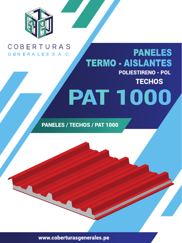 Ficha Tecnica Termo Paneles Techo Poliesterino Pol | PDF