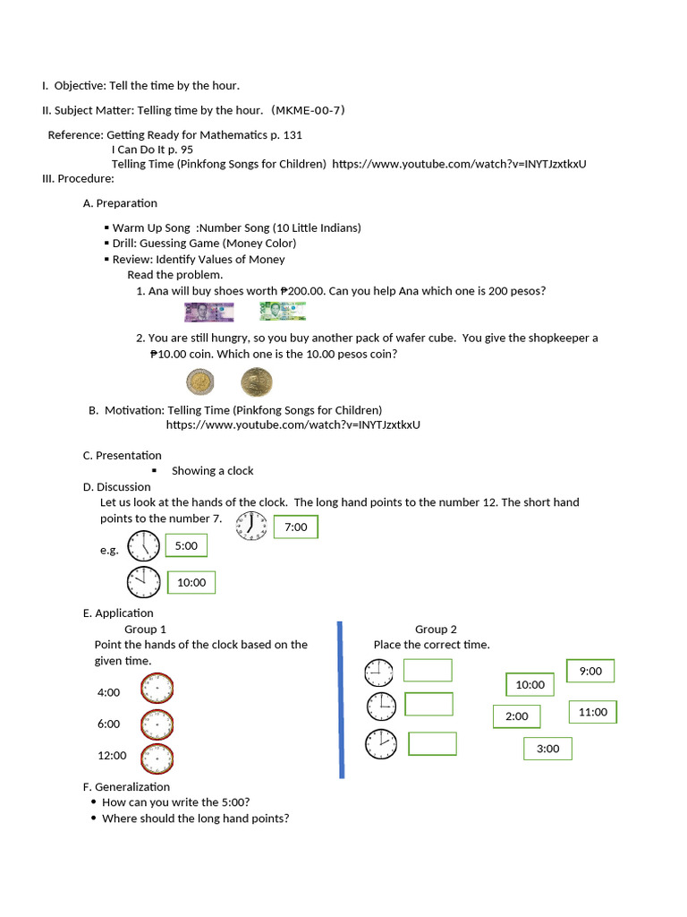 Lesson Plan in Math 2023 | PDF