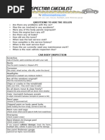 PDI Checklist | PDF