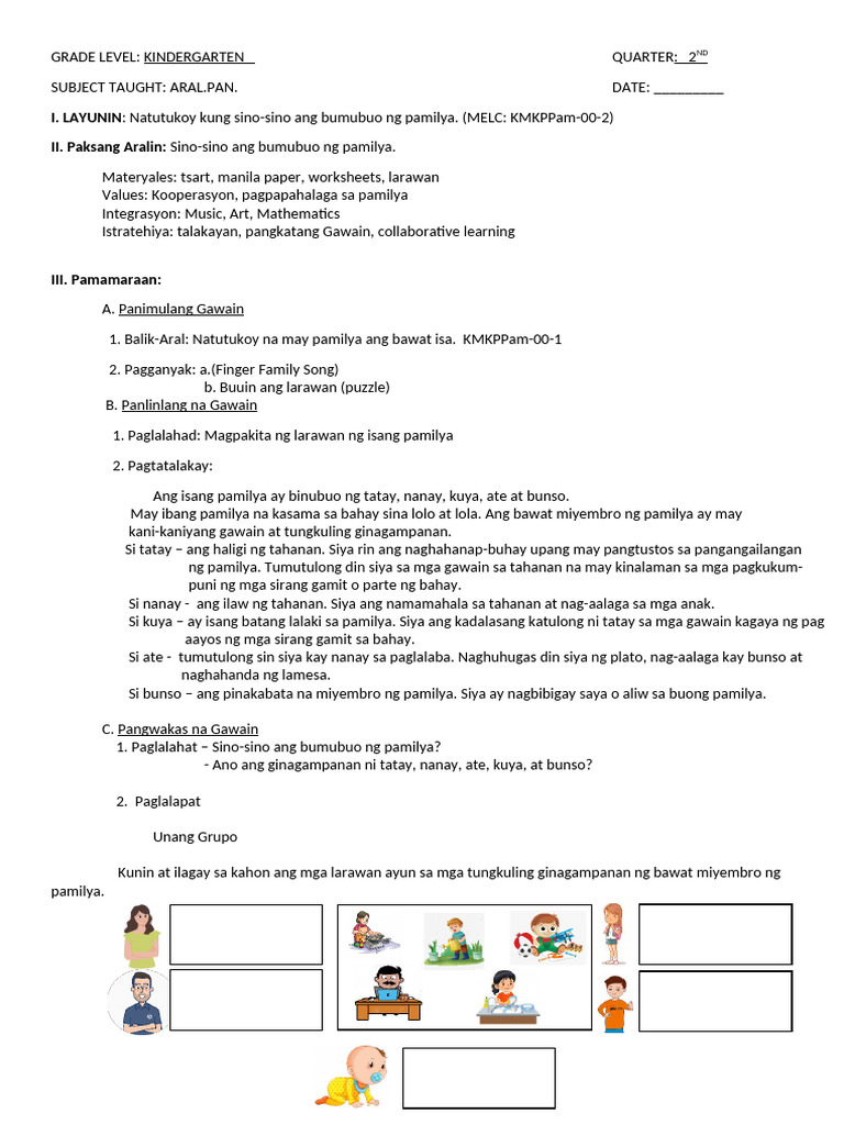 Lesson Plan 2nd Quarter | PDF