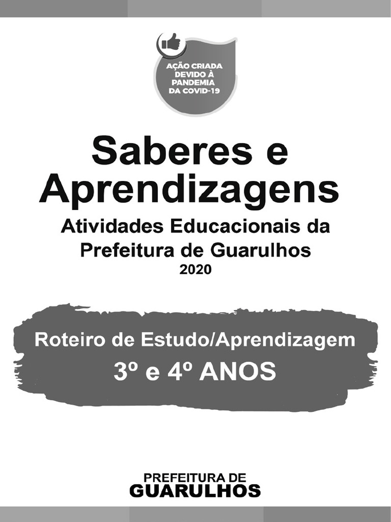 Roteiro Aprendizagem 3 4 Anos Portal | PDF | Sustentabilidade