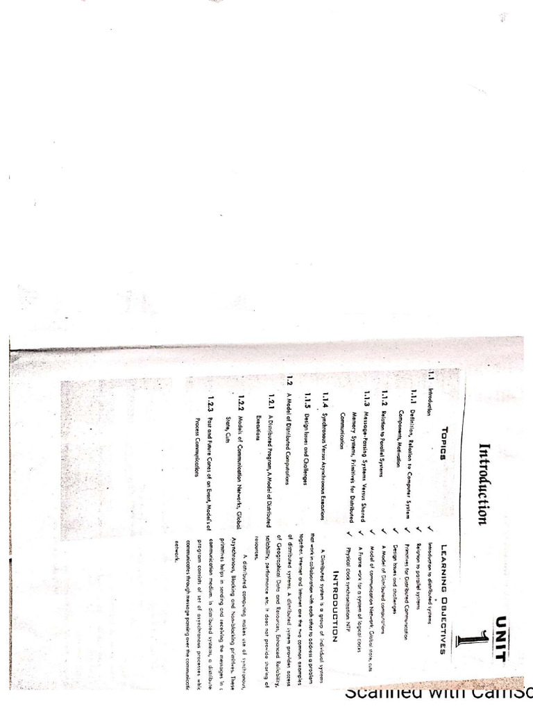 Distributed Computing Unit-1 Cs3551 | PDF