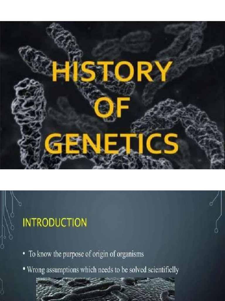 History of Genetics 222 | PDF