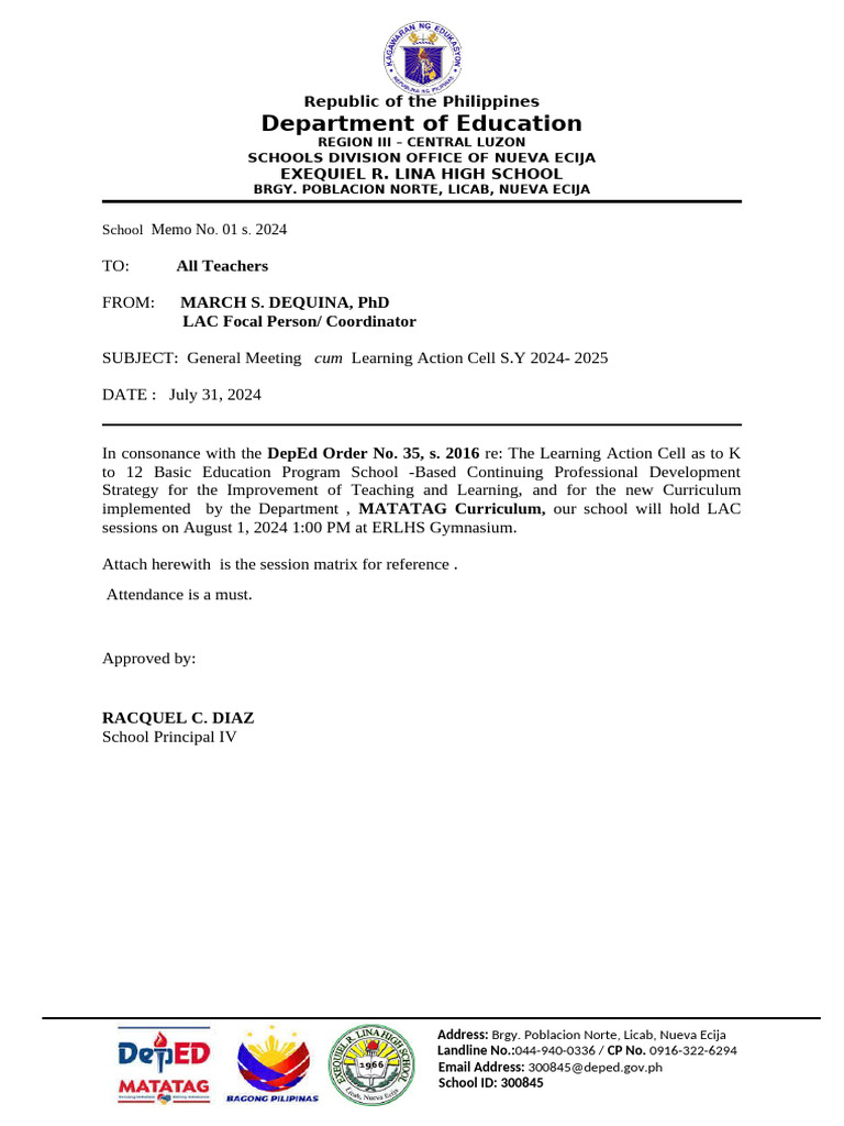 Memo Inset Planning | PDF