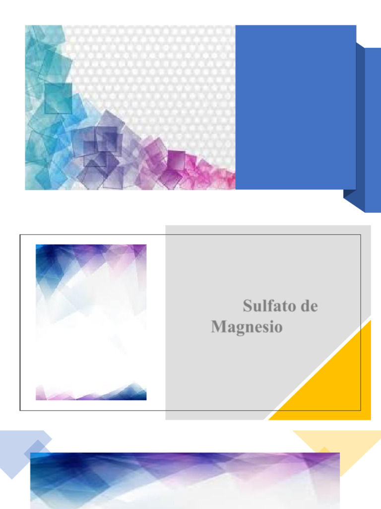Clave Azul - Sulfato de Magnesio | PDF | Presión sanguínea | Medicina ...