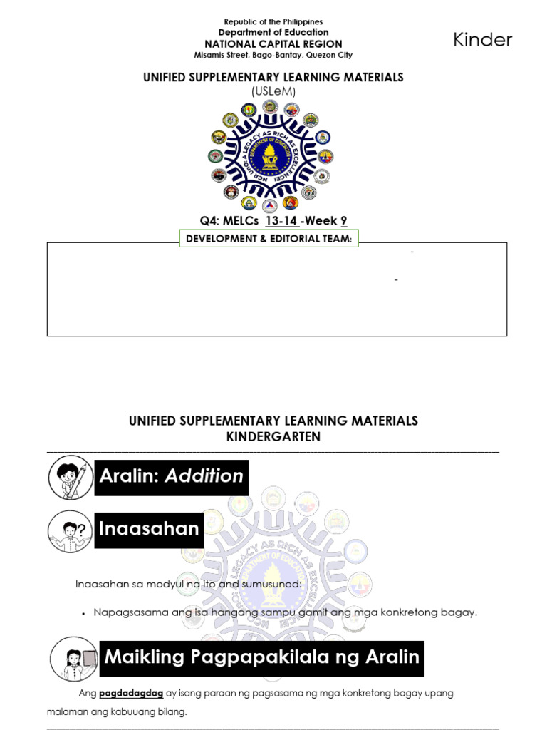 KINDER Q4 Mod9 USLeM-RTP | PDF
