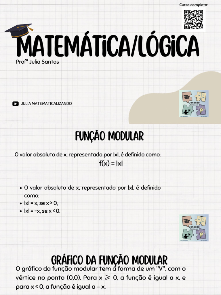 Funções Matemáticas: Modular e Exponencial | PDF