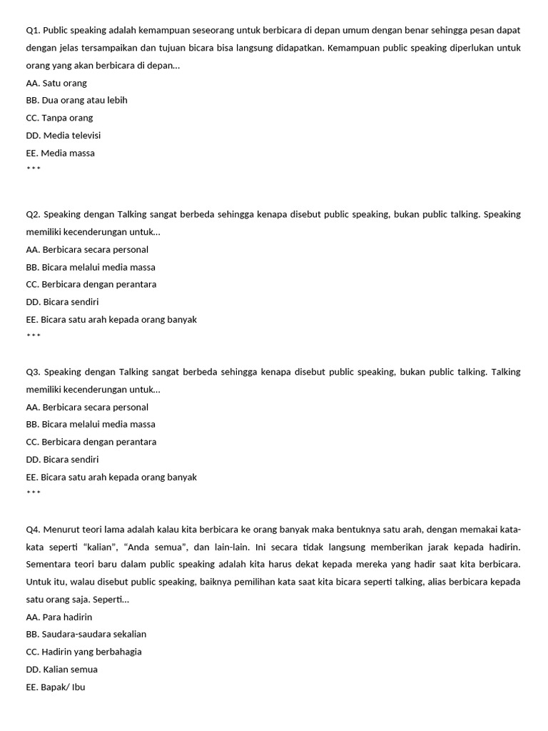 Format Penulisan Soal PSAJ 2023-2024 - MAPEL PILIHAN BCF | PDF | Karier & Perkembangan