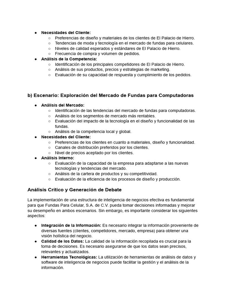 A2 Inteligencia Negocios | PDF | Mercado (economía) | Inteligencia de negocios