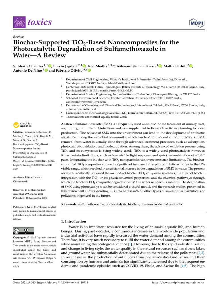 Chandra - 2021 - Biochar-Supported TiO2-Based Nanocomposites For The ...