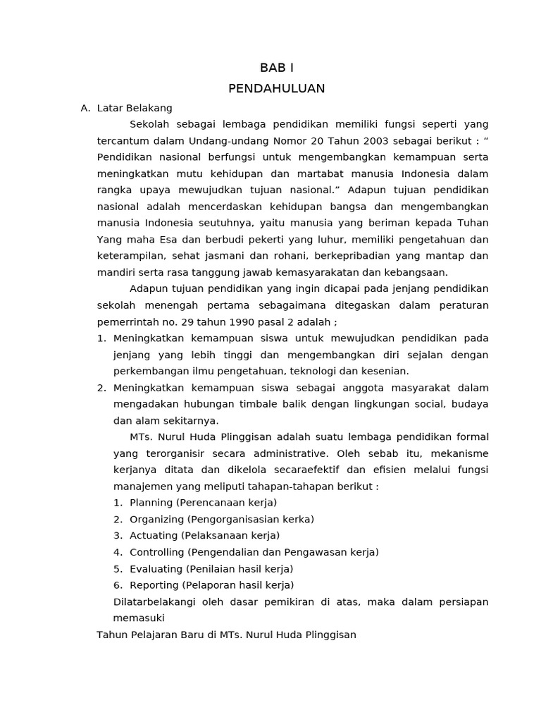 PROGRAM PPDB Mts | PDF