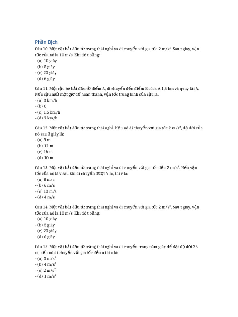 Phan Dich Cac Cau Hoi Cap Nhat | PDF