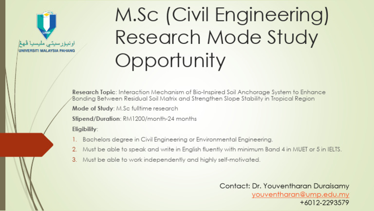 M.Sc (Civil Engineering) | PDF