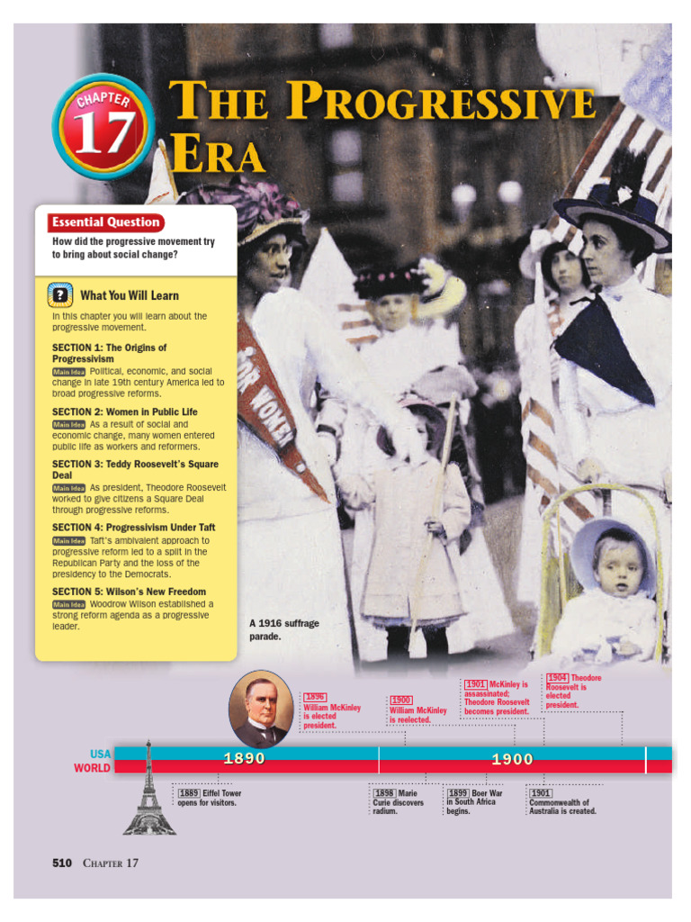 Chapter 17-Progressive Era | PDF | Progressivism In The United States ...