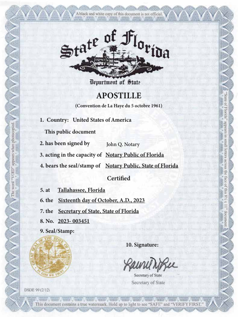 Apostilla Sentencia de Divorcio | PDF