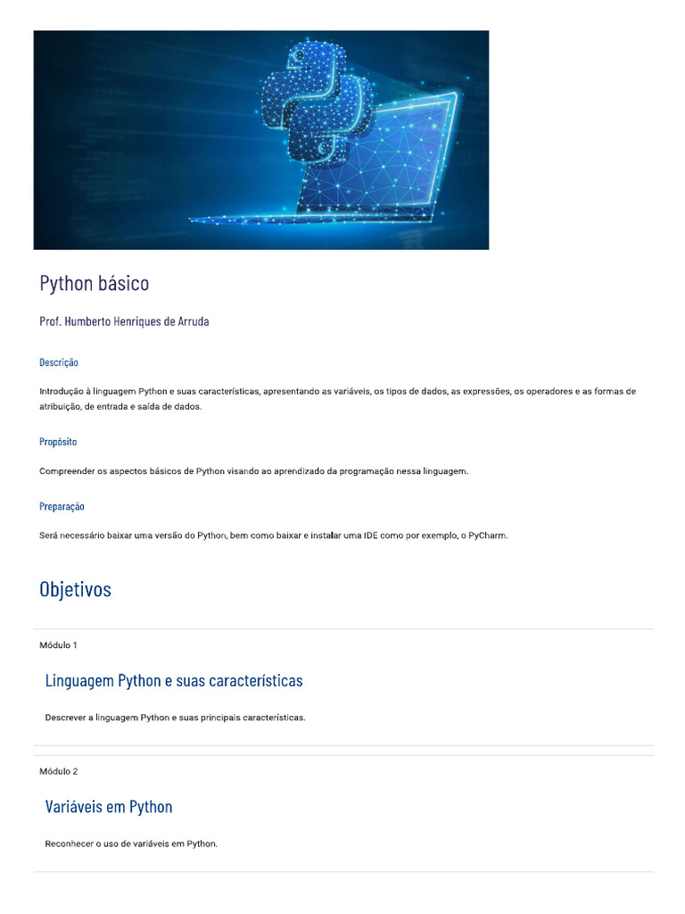 Python Basico | PDF Python Basico | PDF